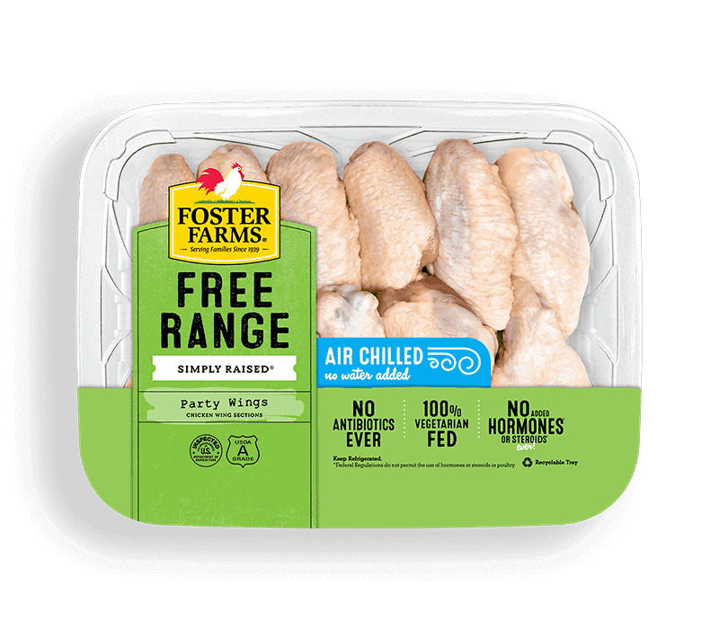 Uncooked First And Second Section Frozen Chicken Party Wings
